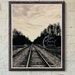 Train Printable - Railroad Track - Printable Train Track -black White ...