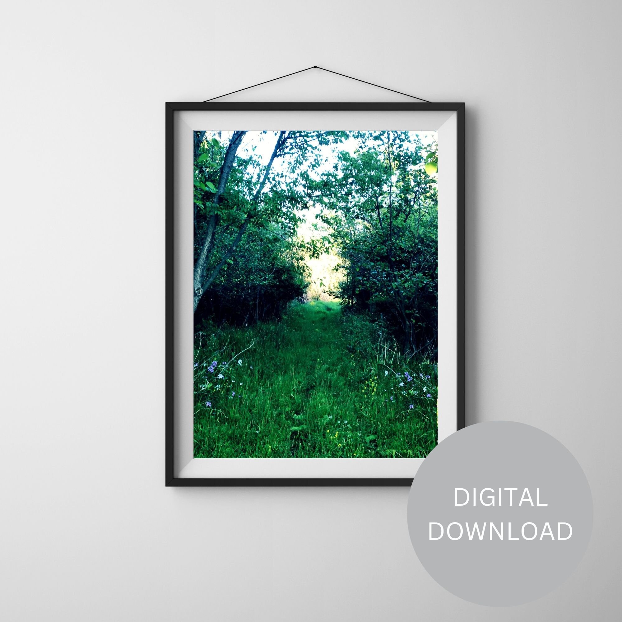 Tree Tunnel Printable Mystical Forest Tree Forest Wall - Etsy