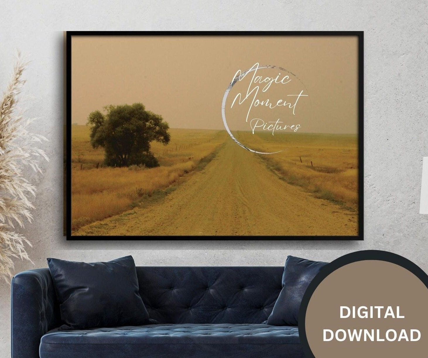 Vintage Gravel Art- Gravel Art - Old Dusty Road Digital Decor -country ...