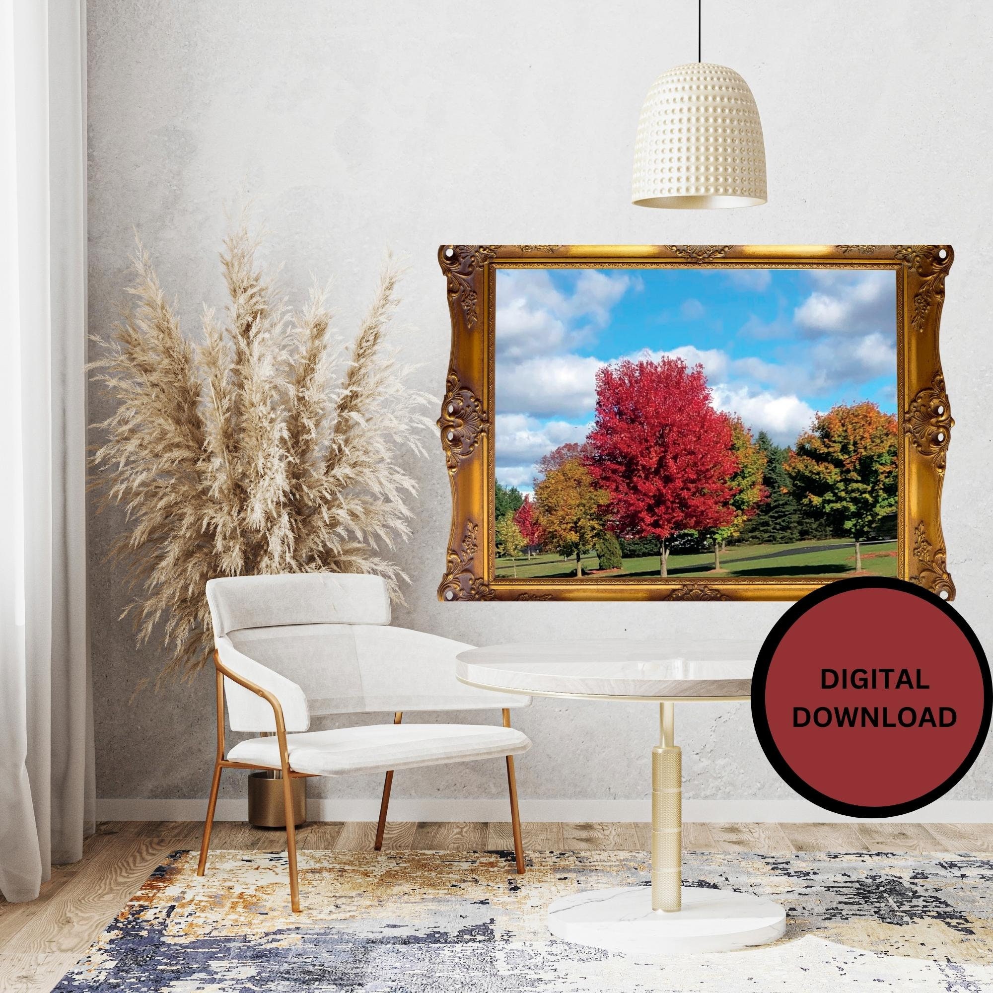 Tree Colors Printable Wall - Trees Instant Download - Fall Natures ...