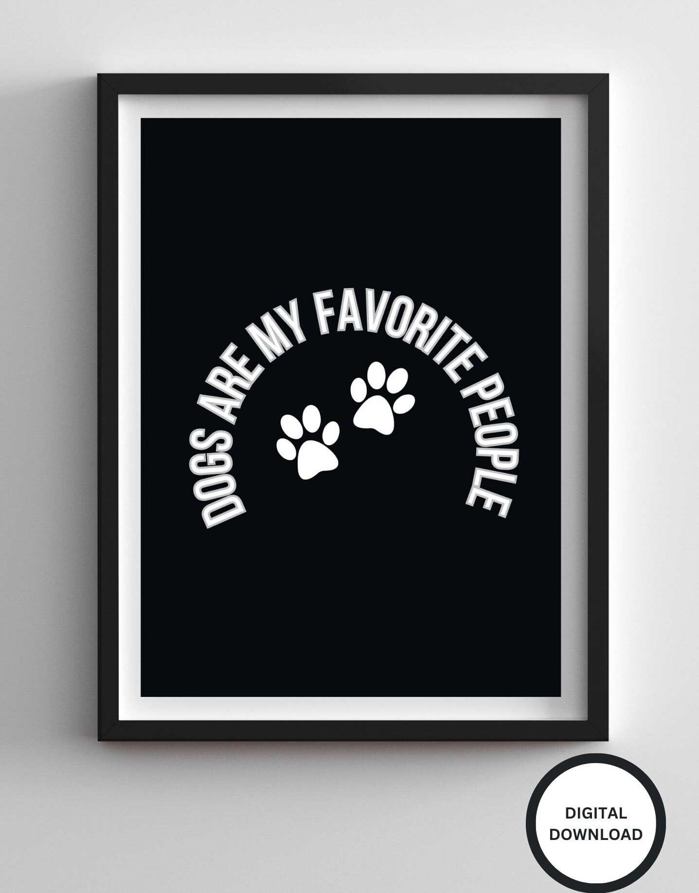 Dog Sign Printable Dog Lover Printable Sign Dog Person - Etsy