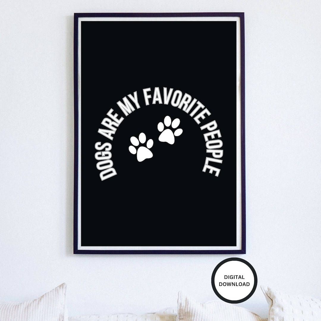 Dog Sign Printable - Dog Lover Printable Sign - Dog Person Printable ...