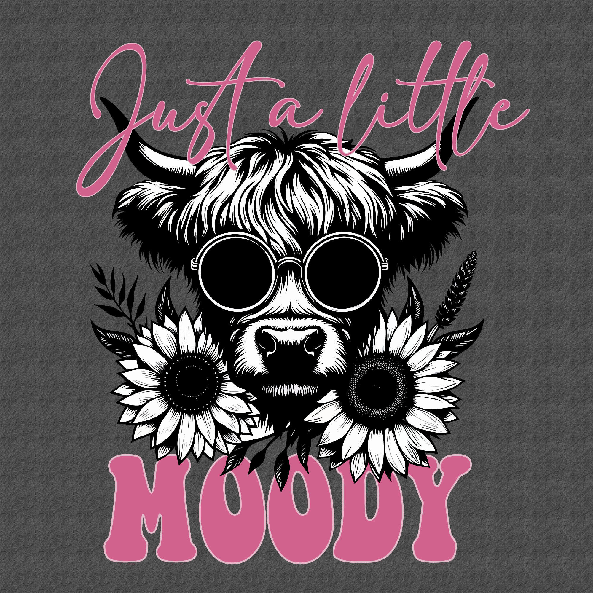 Just a Little Moody PNG, Single Color, Mood, Heifer, Highland, Cow ...