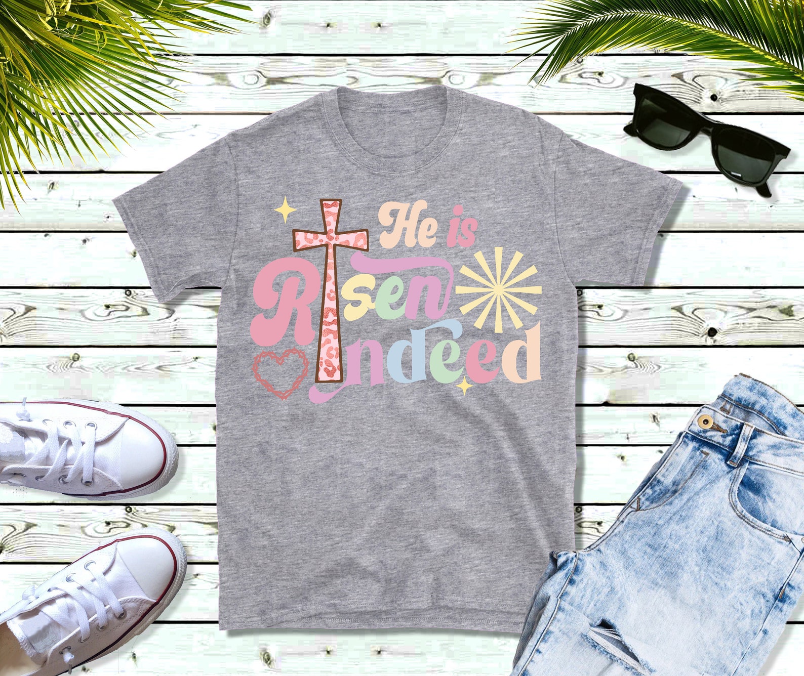 He is Risen Indeed Png, Cross Png, Happy Easter Day Png, Sublimation ...