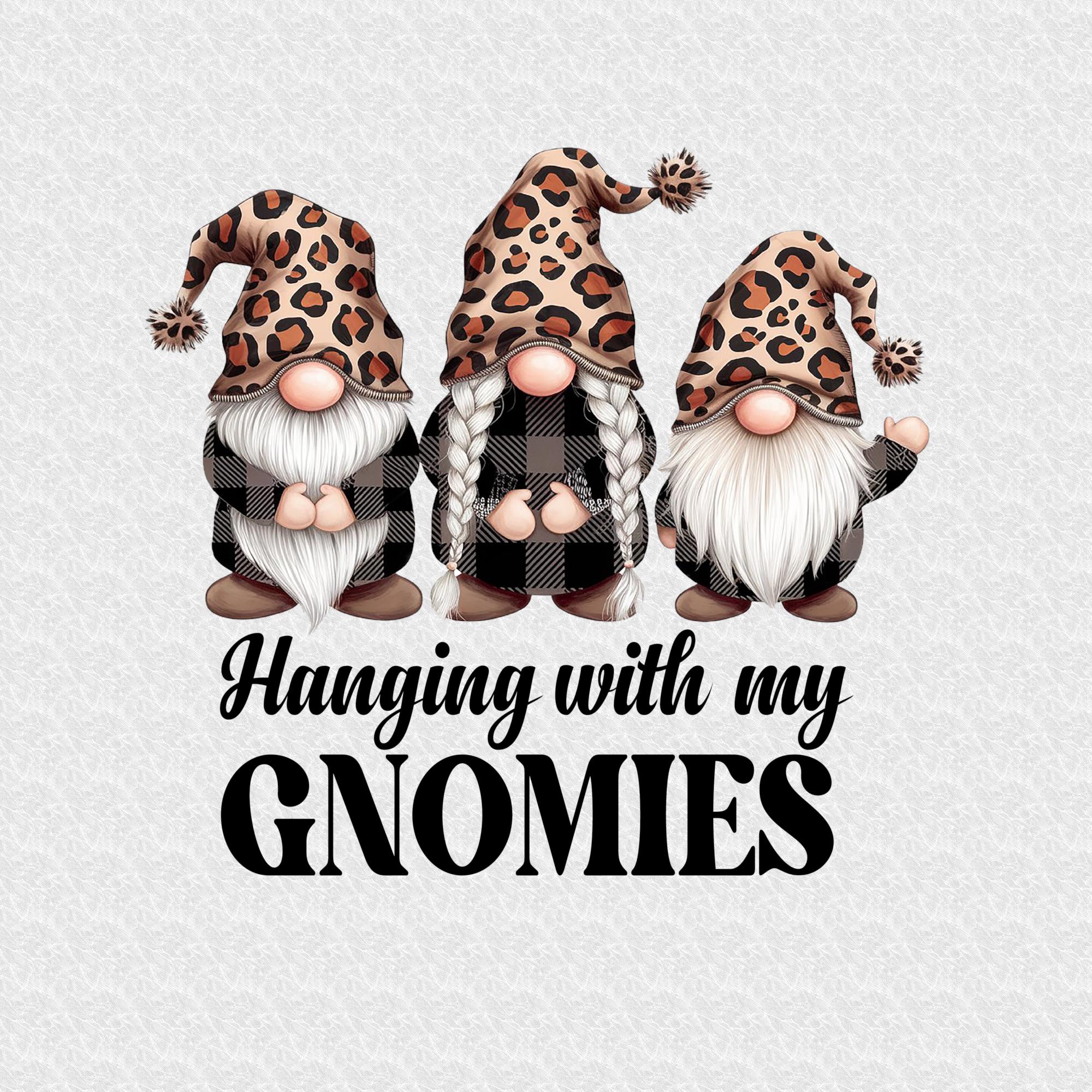 Hanging With My Gnomies Png, Funny Christmas Gnome, Gnome Lover Png ...