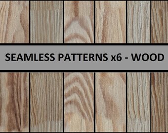 8 Seamless Wood Reclaimed Patterns. Wood Grain Background. - Etsy