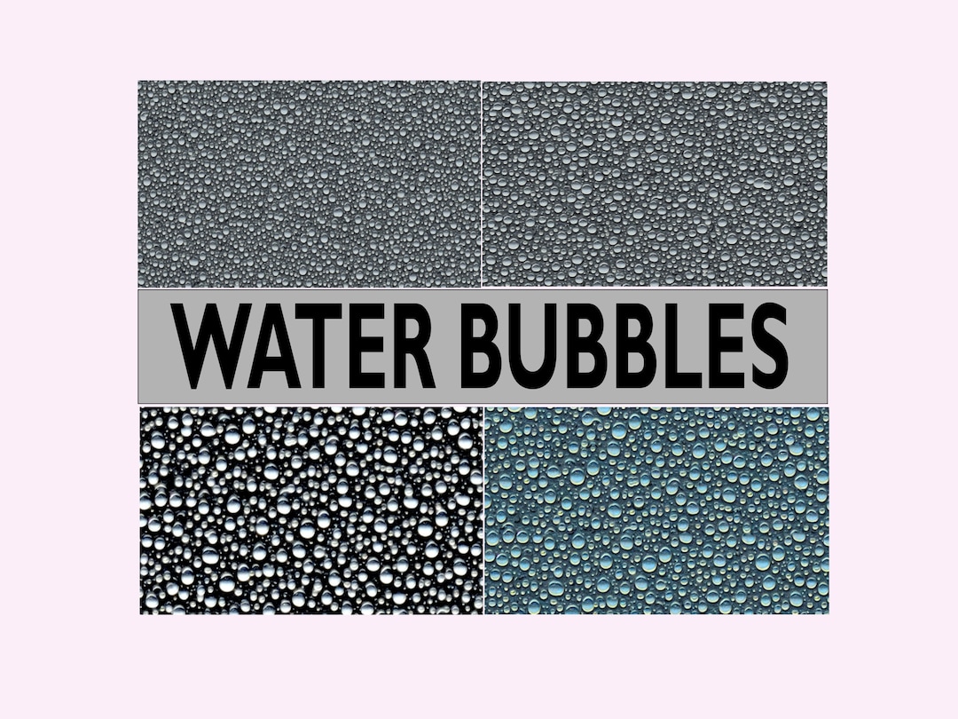 Seamless Pattern Digital Download - Water Bubbles - 12x12 Inch - Etsy