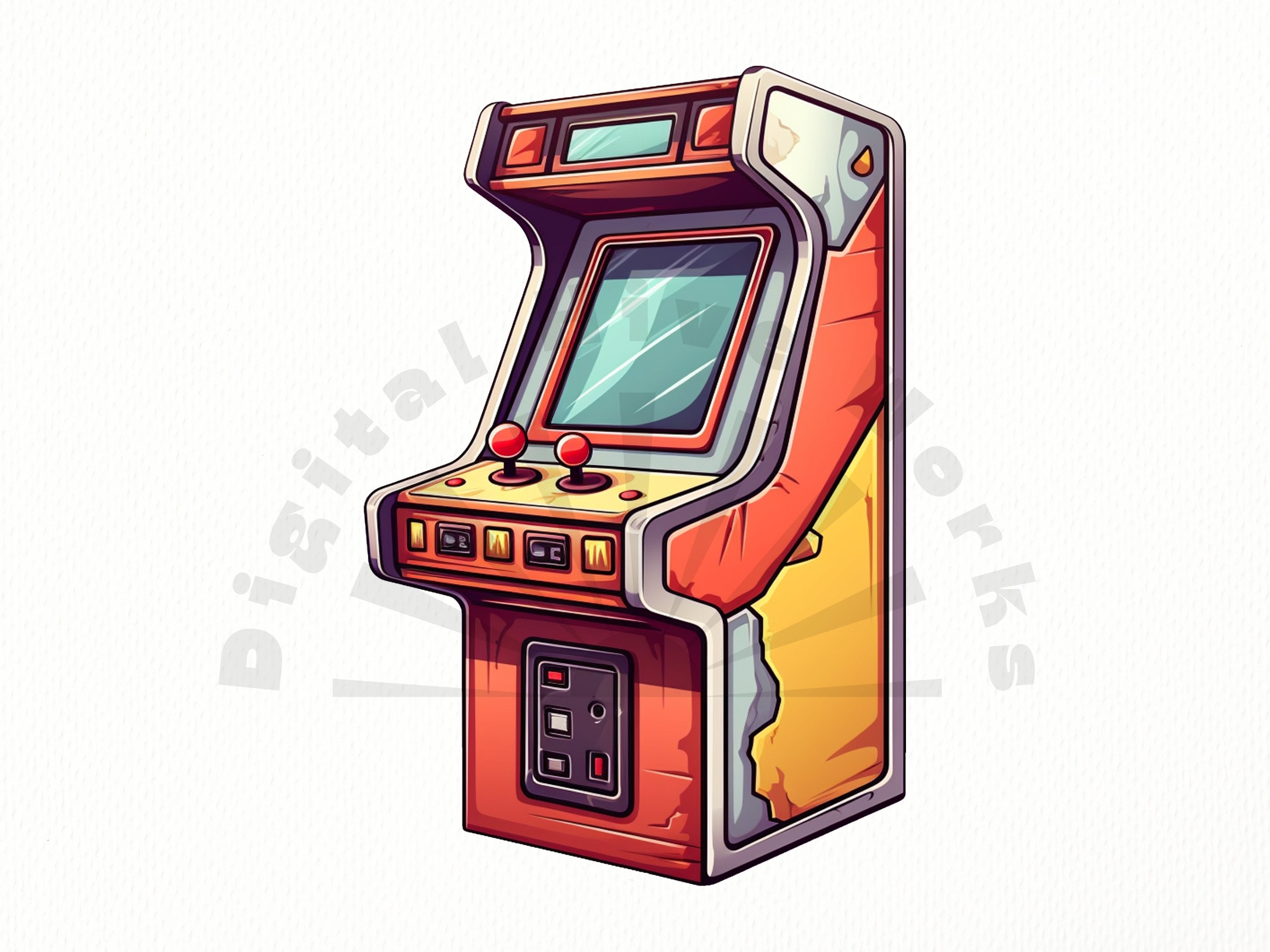 Arcade Games Clipart | 12 PNG Images for Retro Gaming Fans | Arcade ...