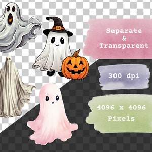 Halloween Ghost Clipart Collection PNG Format With Transparent ...