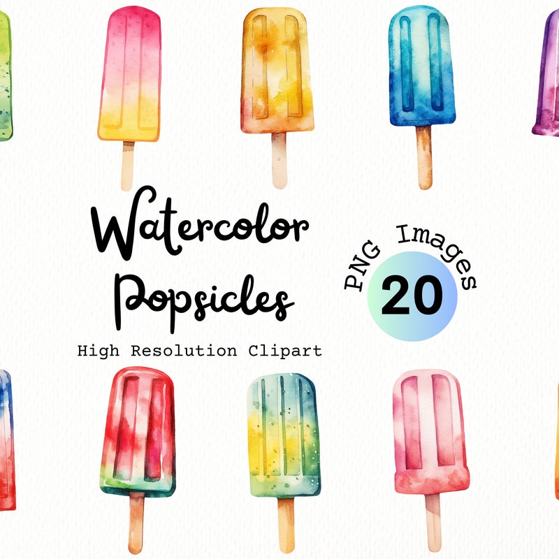 Popsicle Clipart - Etsy