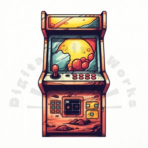 Arcade Games Clipart | 12 PNG Images for Retro Gaming Fans | Arcade ...