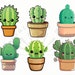 Cute Cactus Clipart - Happy Cactus Clip Art, Kawaii Cactus, Cute Cacti ...