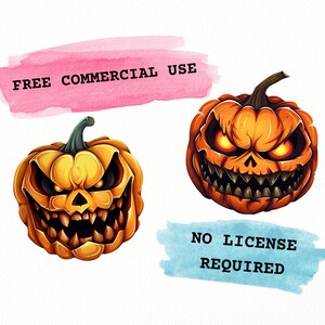 Spooky Jack O Lanterns Clipart Bundle - PNG Format With Transparent ...