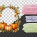 Watercolor Pumpkin Frames Clipart Bundle PNG | Autumn Leaves ...