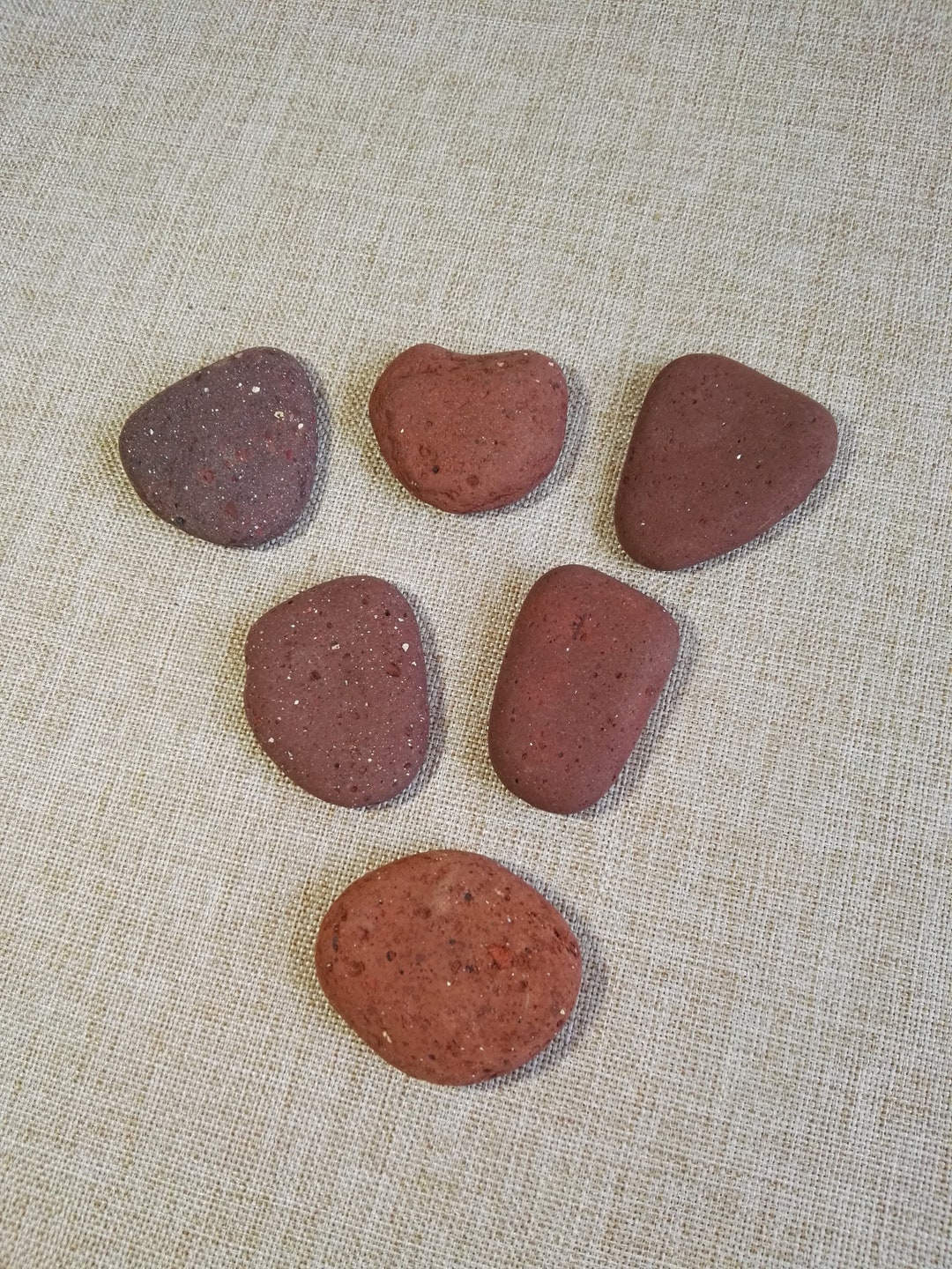 6 Pieces Italian Terracotta Tile Fragments Smoothed by the Sea for ...