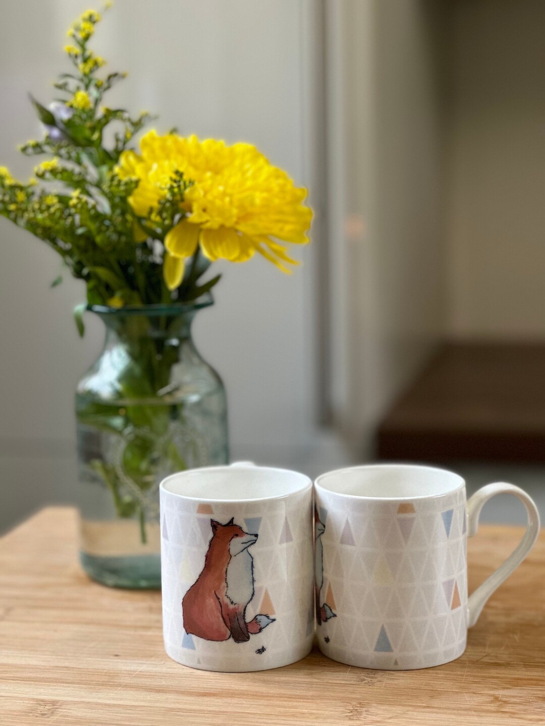 Bone China Fox Mug - Etsy