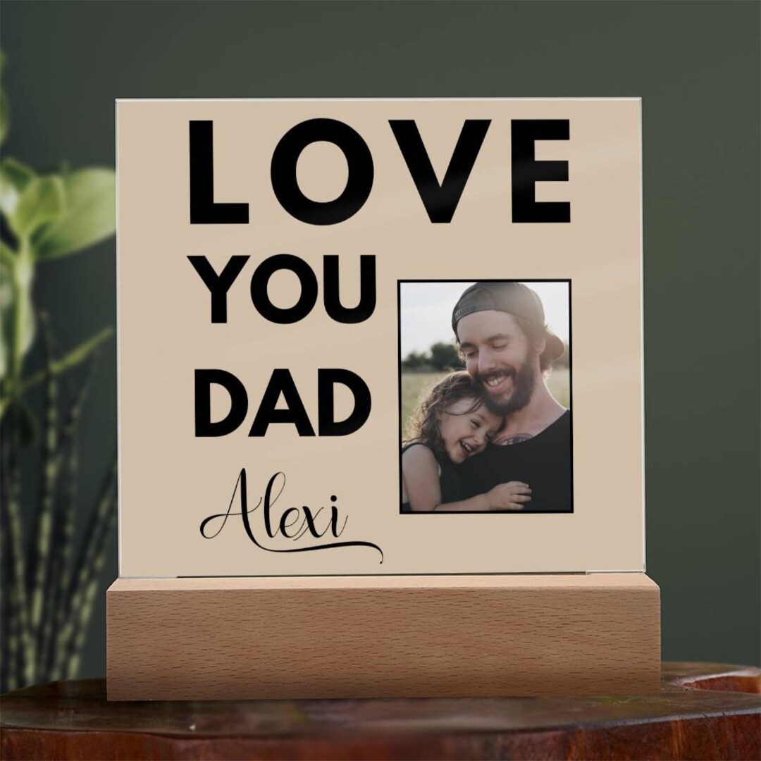 Acrylic Plaque for Dad Gift From Kids Custom Plaque Step Dad Gift ...