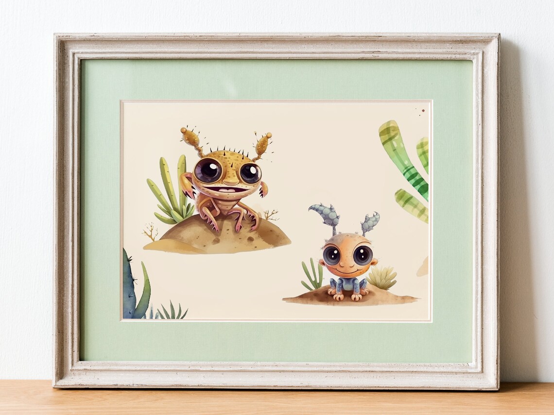 Cute Desert Monster, Monster Clipart, Fantasy Monster, Sand Monster ...