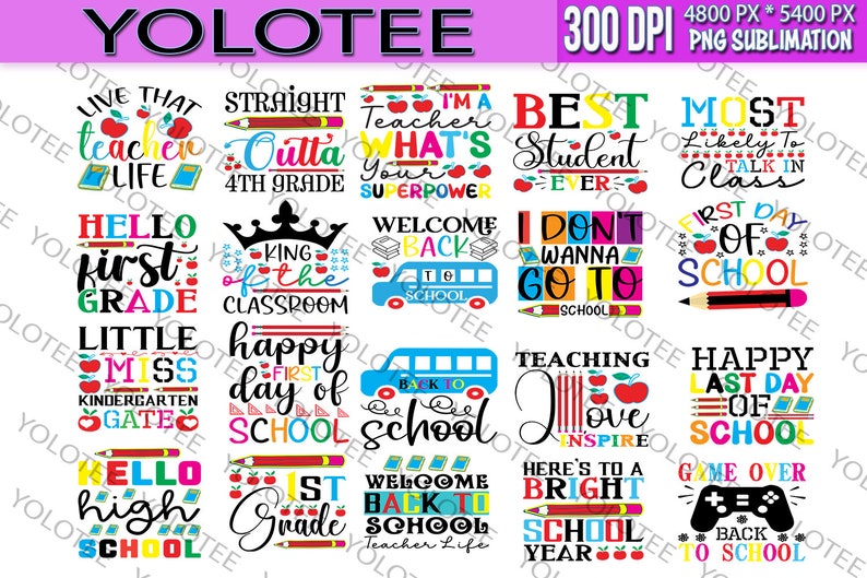 Back to School Png Hello High School Png First Day of Png - Etsy