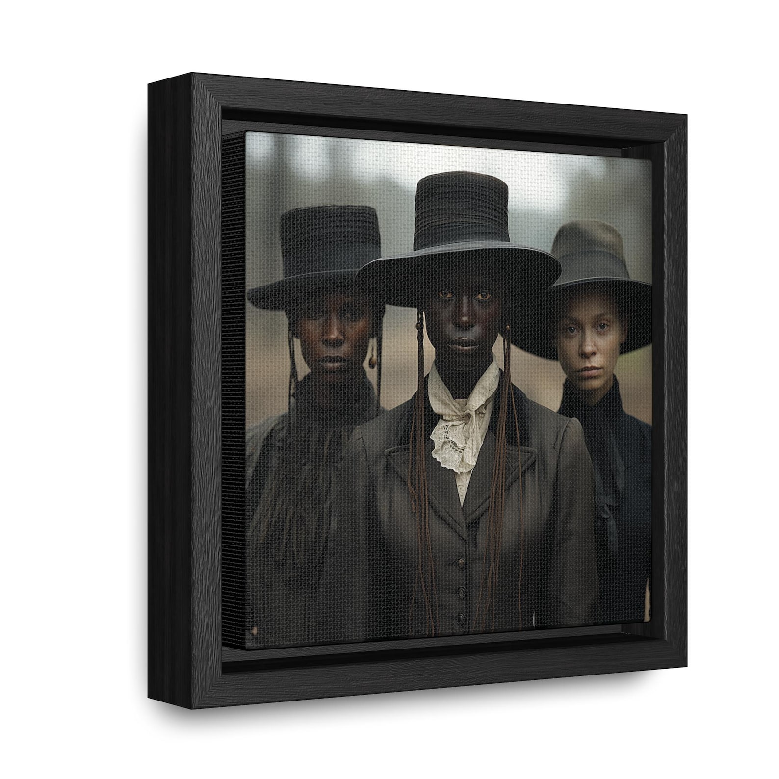 African American Historical Art - Elegant Portrait of Three African ...