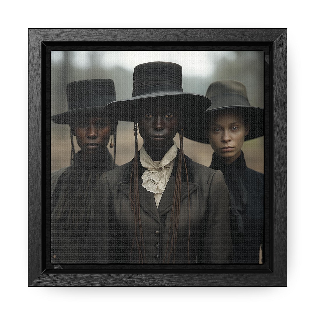 African American Historical Art - Elegant Portrait of Three African ...