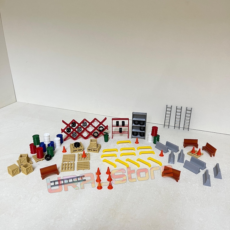1:64 Scale Diorama Objects for Diecast Model Cars - 3D Printed Small ...