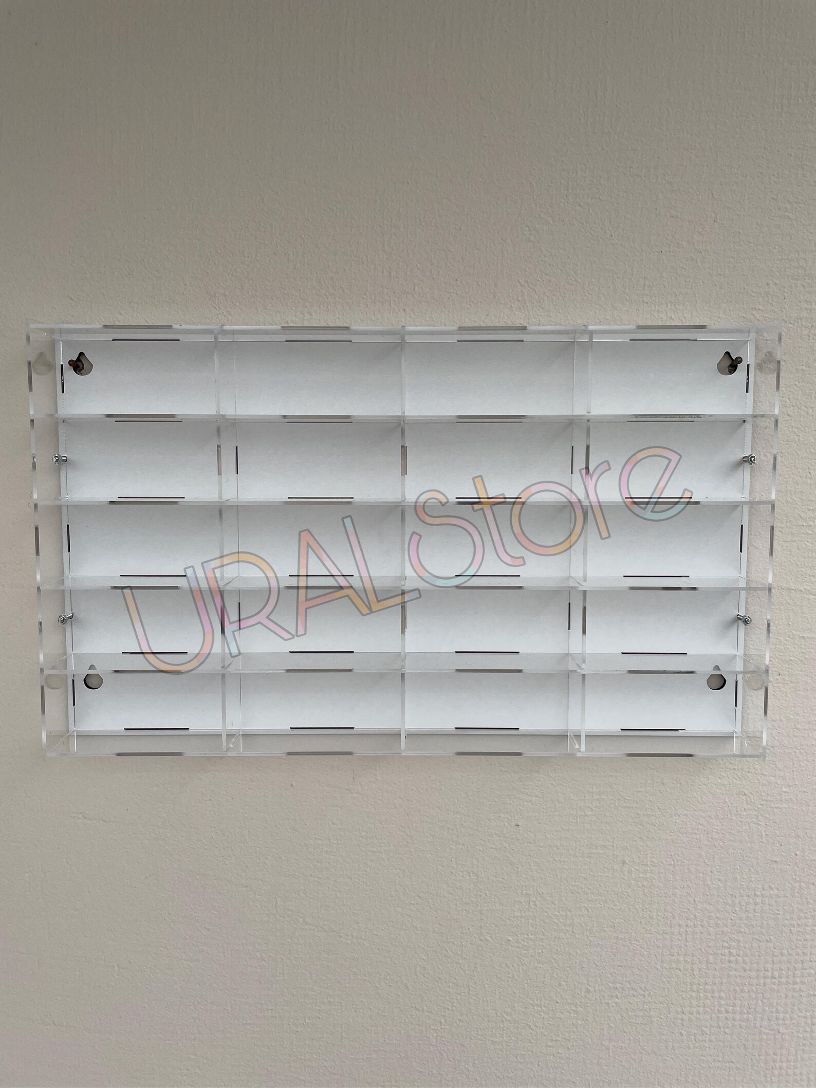 Plexi Acrylic Wall Display Case for Hotwheels Diecast 1:64 Toy Car ...