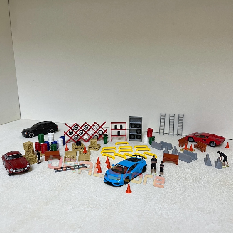 1:64 Scale Diorama Objects for Diecast Model Cars - 3D Printed Small ...