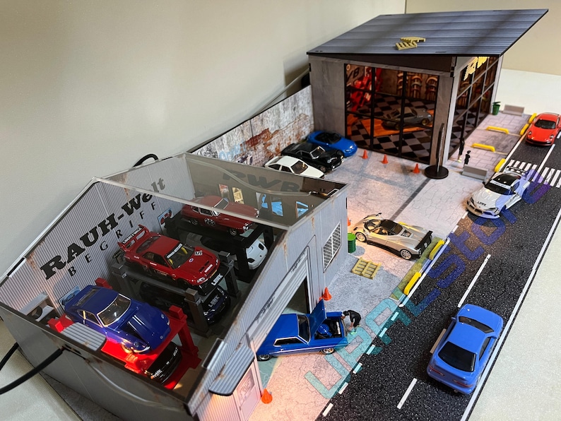 1/64 Diorama RWB Garage Display for Diecast Model Cars - Etsy