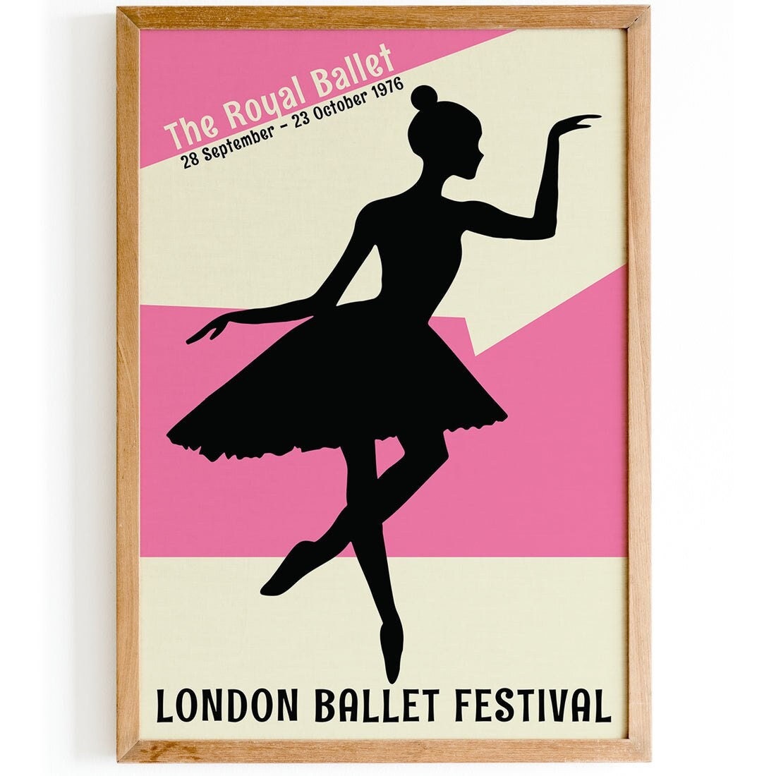 London Ballet Festival Poster, Ballet Print, Ballerina Print, the Royal ...