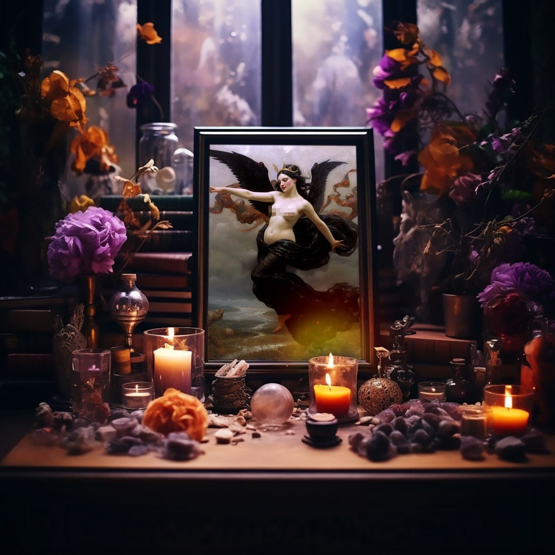 Classic and Wiccan Art, Vintage Hell Poster, Brueghel Prit, Demon ...