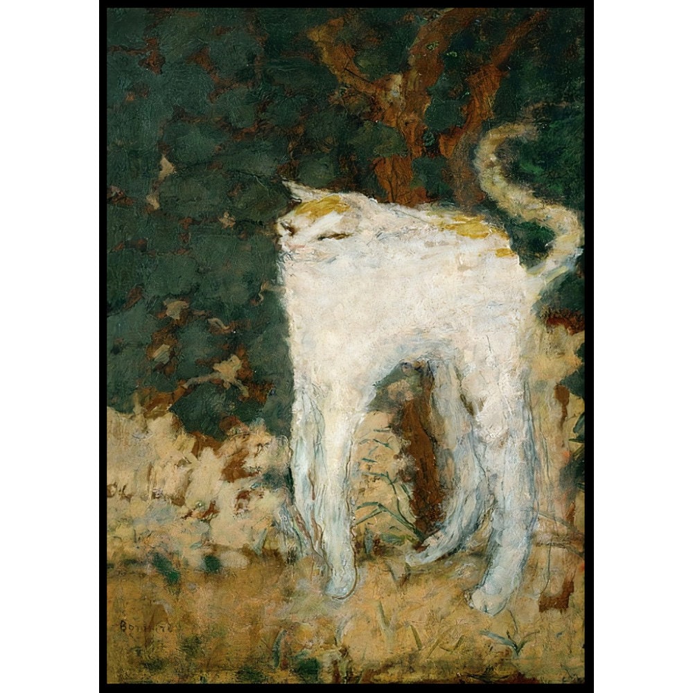 Pierre Bonnard Poster, Le Chat Blanc Print, the White Cat Print, Pierre ...