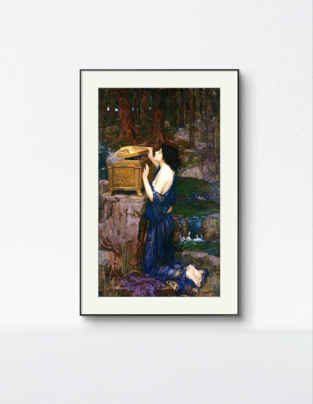 Pandora by John William Waterhouse Poster, Vintage Art Print, Mystical ...