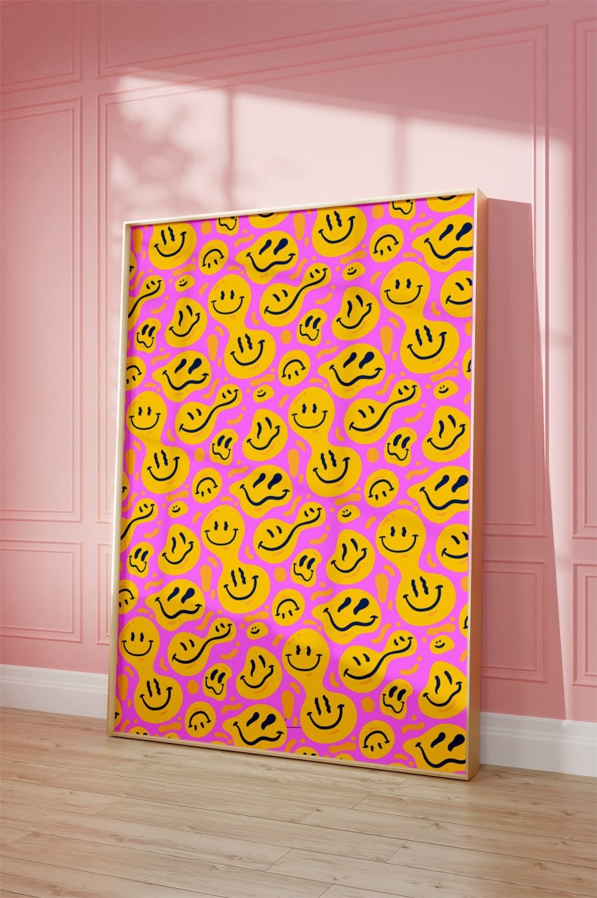 Emoji Poster Funny Poster Cartoon Art Modern Print Poster - Etsy