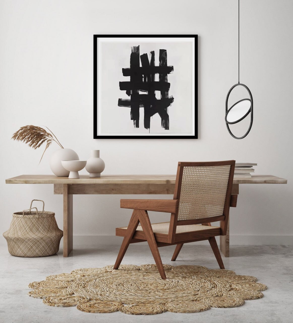 Minimalist Black Poster, Brush Stroke Art Poster, Modern Abstract Wall ...