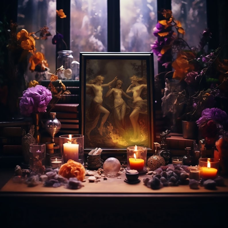 Witchy Art Collection Witchcraft Posters, Authentic Wiccan Prints ...