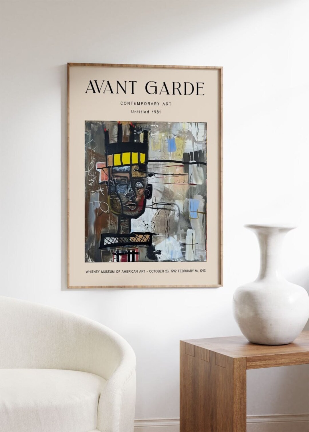 Avant Garde Print, Vintage Crown Poster, Urban Art Painting, American ...