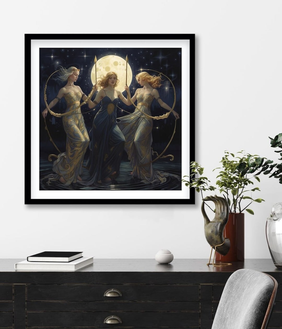 Wiccan Goddesses White Witches Art, Lilith Poster, Natural Magic ...