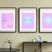 Set of 3 Prints Angel Numbers Poster, Angel Aura, Gradient Aura Print ...