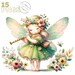 Cute Spring Fairies Clipart Bundle, Spring Clipart Bundle, Spring ...