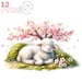 Spring Lamb Clipart Bundle, Easter Lamb Png Graphics, Easter ...
