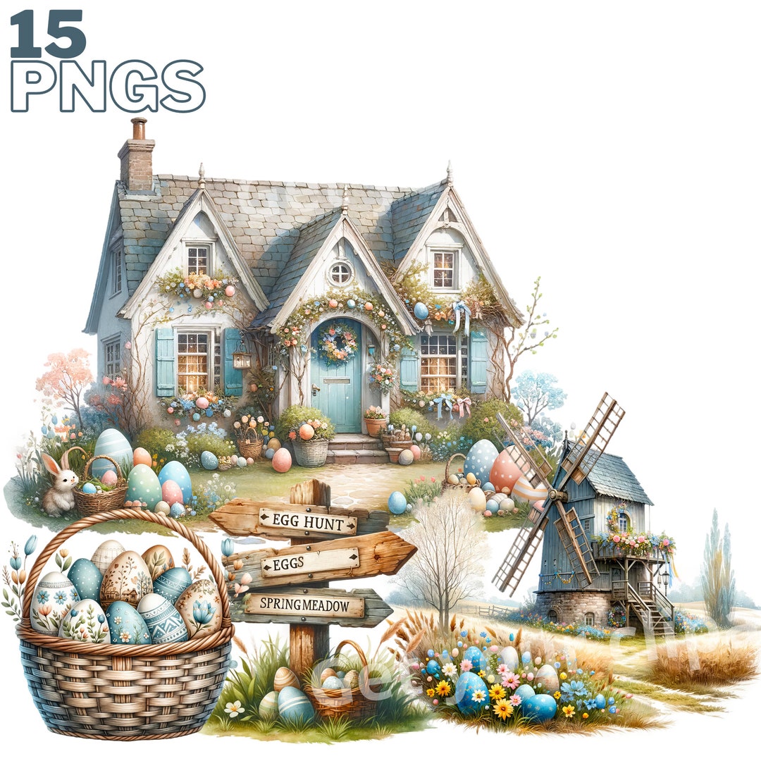 Easter Clipart Bundle, Easter Clipart, Easter Graphics, Easter Designs ...