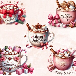 Christmas Hot Cocoa Clipart Bundle, Christmas Png Bundle, Hot Cocoa Png ...