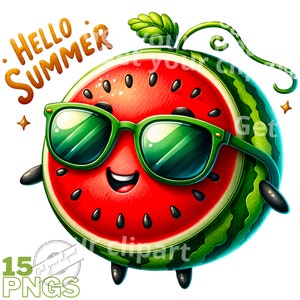 Summer Watermelon Png Clipart, Watermelon Clipart, Fruit Clipart ...