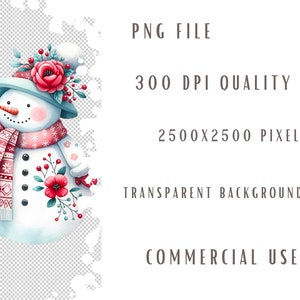 Snowman Png Clipart Bundle, Snowman Clipart Bundle, Winter Clipart Set ...