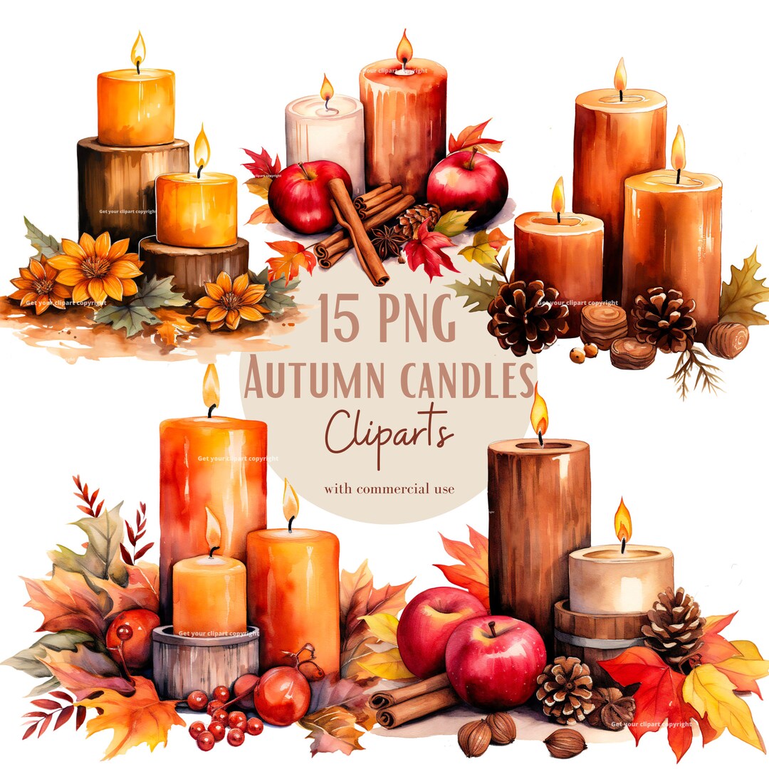 Fall Clipart Bundle, Fall Vibes Png Graphics, Autumn Clipart Bundle ...
