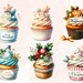 Christmas Cupcakes Clipart Bundle, Christmas Sweets, Christmas Treats ...