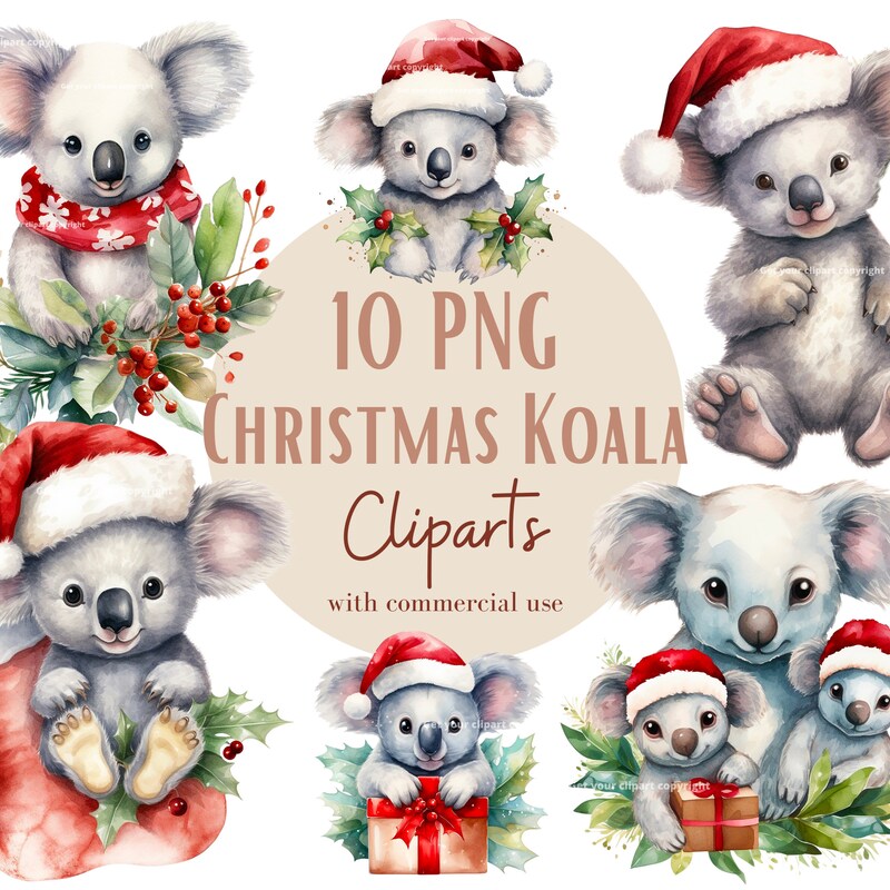 Christmas Koala - Etsy