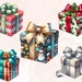 Christmas Present Clipart Bundle, Christmas Gifts Graphics, Gifts ...