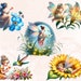 Fairies and Flowers Clipart Bundle, Fantasy Clipart Bundle, Set of 15 ...